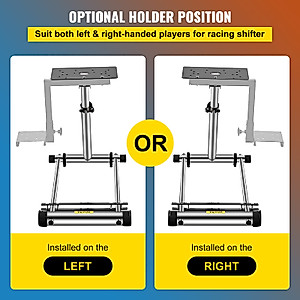 Happybuy G29 G920 Racing Steering Wheel Stand,fit for Logitech G27/G25/G29, Thrustmaster T80 T150 TX F430 Gaming Wheel Stand, Wheel Pedals NOT Included