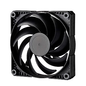 Phanteks (PH-F120SK_BBK_PWM) SK120 PWM Fan, 120mm Fan, high Airflow Nine-Blade Design, Rubber dampening washers - Black