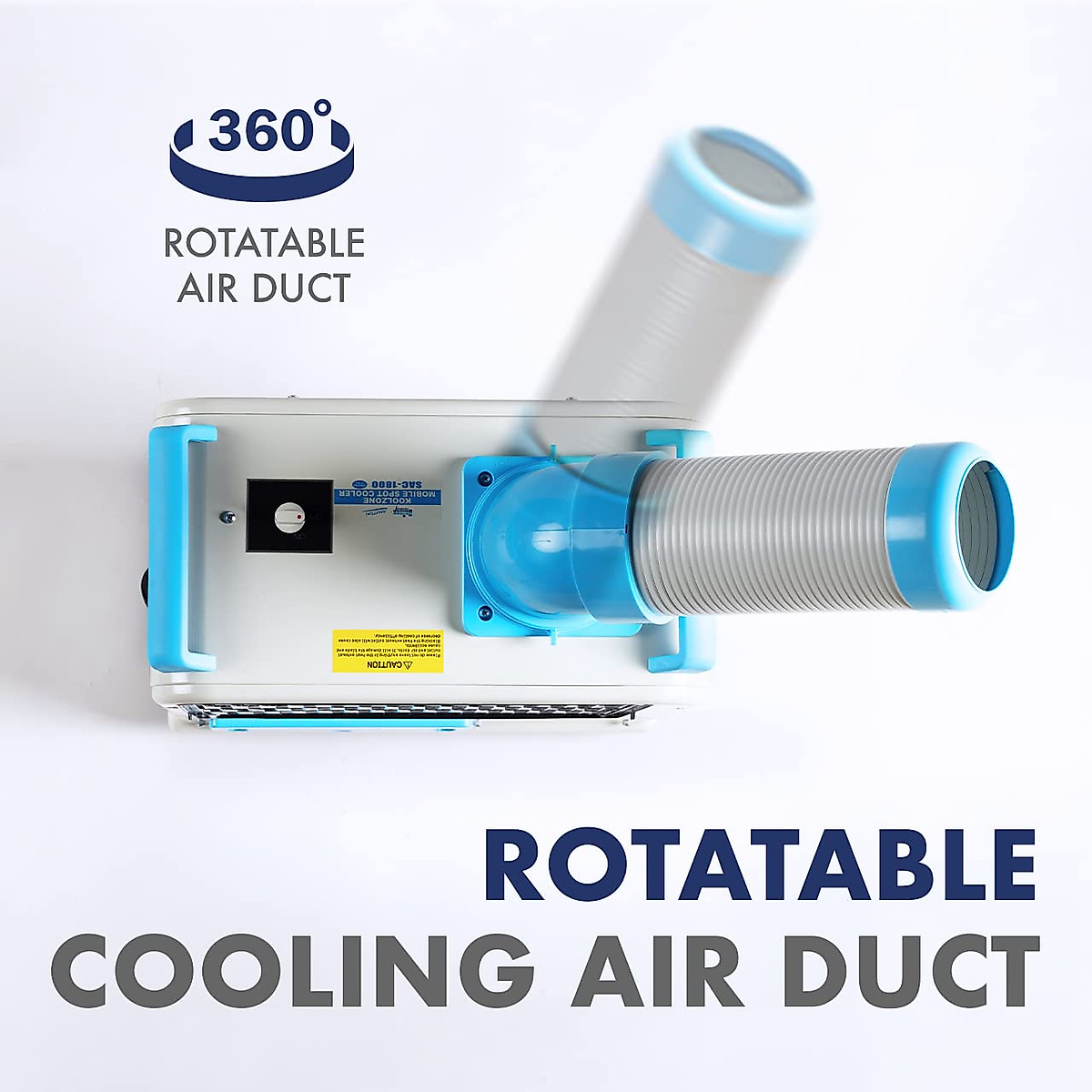 Uninex SAC1800 Indoor/Outdoor KOOLZONE Mobile Spot Cooler, Industrial Grade, Certified, 6,293-BTU 9.55-CER, R410A Refrigerant