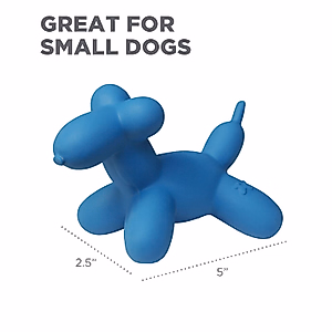 Outward Hound Latex Blue Rubber Balloon Dog Squeaky Dog Toy, XS