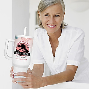 Gigi Tumbler Gift for Gigi For Mother's Day from Grandkids Gigis Gifts from Granddaughter Grandson - 40oz Funny Tumbler Dinosaur Cup -Unique Birthday Baby Christmas gifts for Gigis