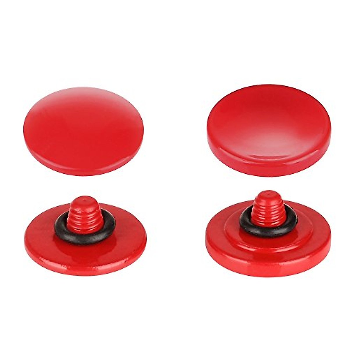 ChromLives Camera Button Shutter Release Button Brass Compatible with Fuji Fujifilm11mm Concave 10mm Convex Surface (Combo 2Pack)
