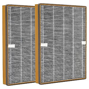 TT-AP002 True HEPA Replacement Filter Compatible with TaoTronics TT-AP002 Air Purifier and VAVA VA-EE008 Air Purifier, 3-in-1 Premium H13 Grade True HEPA Filter, 2-Pack