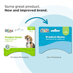 Outward Hound by Planet Dog Strobe Ball Glo Light Up LED Ball Dog Toy