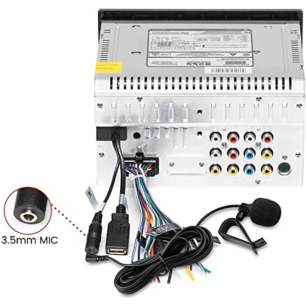 FingerLakes 3.5mm Microphone Assembly Mic for Car Vehicle Head Unit Bluetooth Enabled Stereo Radio GPS DVD