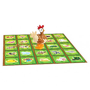 Goliath Chicken Poo Bingo Game - Wind-Up Chicken Drops Poos On Bingo Game Board - Ages 4 and Up, 2-4 Players