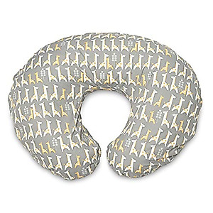 Boppy Original Nursing Pillow Cover, Gray Giraffe, Cotton Blend Fabric with Allover Fashion, Fits All Boppy Nursing Pillows and Positioners