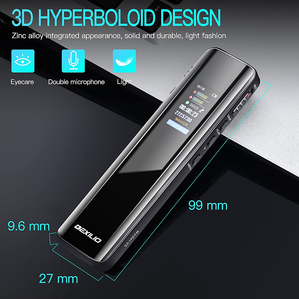 5-Star Compatible Inkjet Cartridge 64GB Professional Digital Voice Recorderr