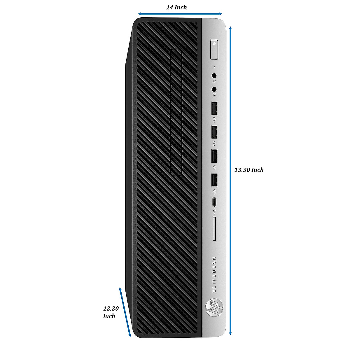 HP 800 G3 Small Form Computer Desktop PC, Intel Core i5-6500 3.20GHz Processor, 16GB Ram, 256GB NVMe SSD + 2TB HDD, New 24-inch Monitor, WiFi & Bluetooth, Wireless Keyboard Mouse, Windows 10 (Renewed)