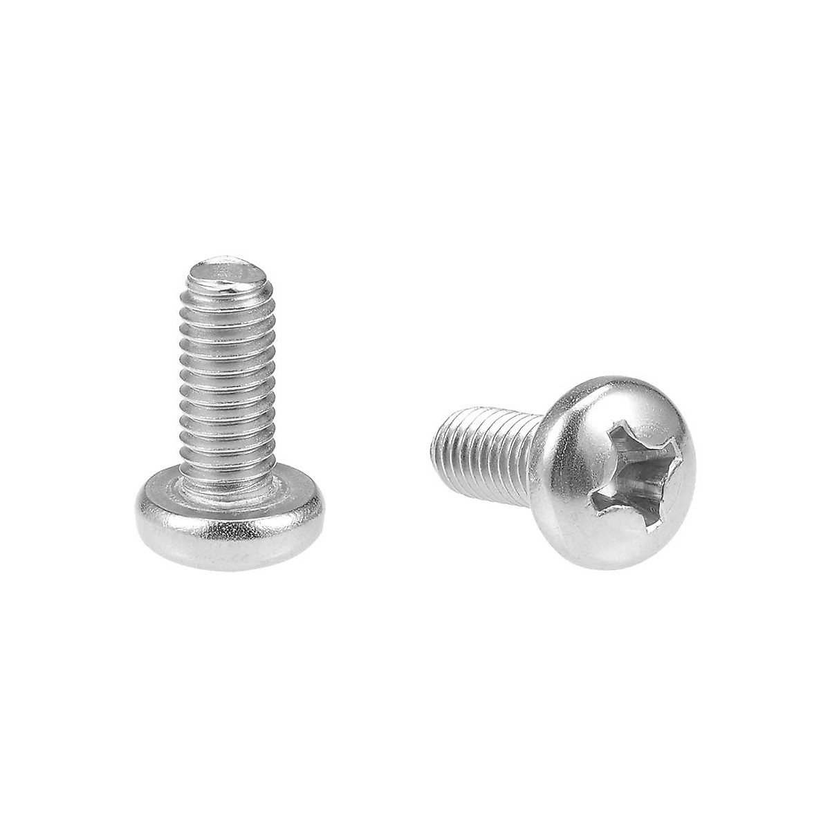 uxcell M6x14mm Machine Screws Pan Phillips Cross Head Screw 304 Stainless Steel Fasteners Bolts 15Pcs