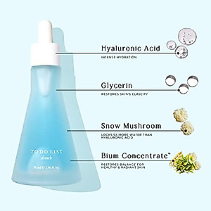 TO DO LIST Face Serum Skin Care Kit | Drench & Youth Face Serums | Intense Hydration with Hyaluronic Acid and Bakuchiol | Pure Hydration & Anti-Aging | Natural Glow & Youthful Look