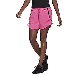 adidas Women's Tech Shorts PB, Screaming Pink, Small