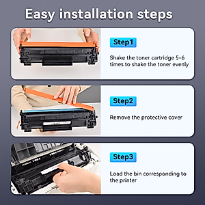 48A CF248A-MYTONER Compatible Toner Cartridge Replacement for HP 48A CF248A M15w M29w M31w Printer Ink(Black, 2-Pack)