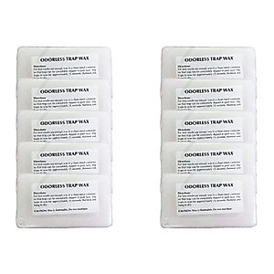 PCS Outdoors Black and White Odorless Trap Wax - 1LB Bars (10, White)