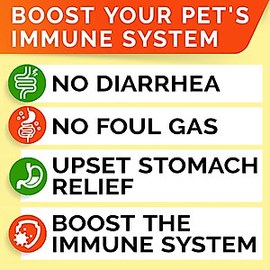 3 pack Probiotics Powder for Cats and Dogs - All Natural Supplement - Digestive Enzymes + Prebiotics - Relieves Diarrhea, Upset Stomach, Gas, Constipation, Litter Box Smell, Skin Allergy -US Made- 4oz