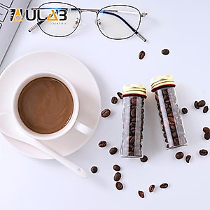 ULAB Scientific Sample Tubes 25ml with Screw Caps, Small Spice Containers 1oz, Makarthy, 3.3 Borosilicate Glass Tubes, Caps in Aluminum Material, Pack of 12, UTT1005