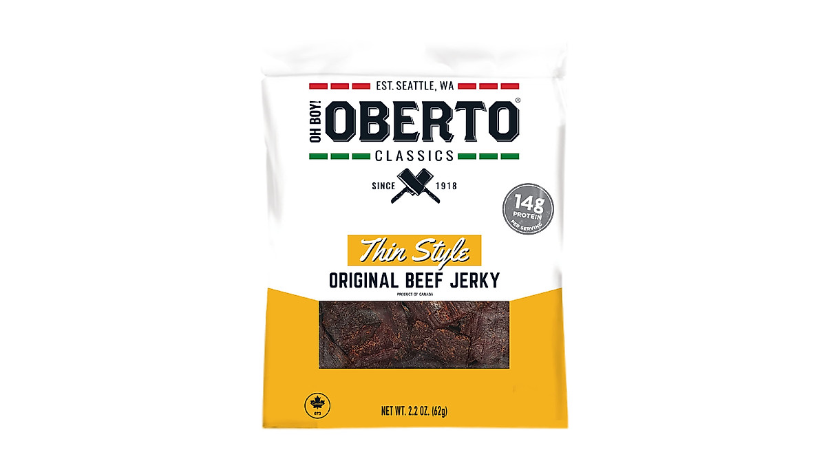 Oh Boy! Oberto Original Thin Beef Jerky - High Protein Snack