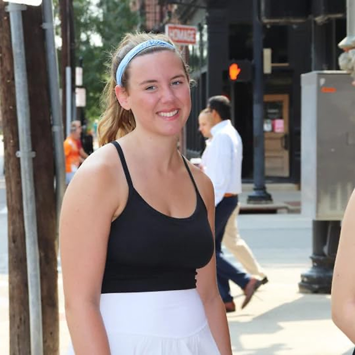 Sweaty Bands Women's Girls Headband - Non-Slip Velvet-Lined Princess Hairband - Crown Me Blue