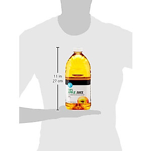 Amazon Brand - Happy Belly 100% Apple Juice, Bottle, 64 fl oz (Pack of 1)