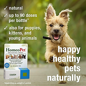 HomeoPet 2 Pack of Cough, 15 milliliters each, Homeopathic Remedy for Pets' Coughs and Colds