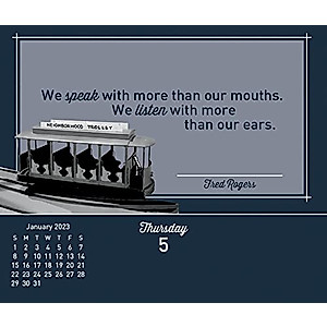 2023 Mister Rogers Day-at-a-Time Box Calendar