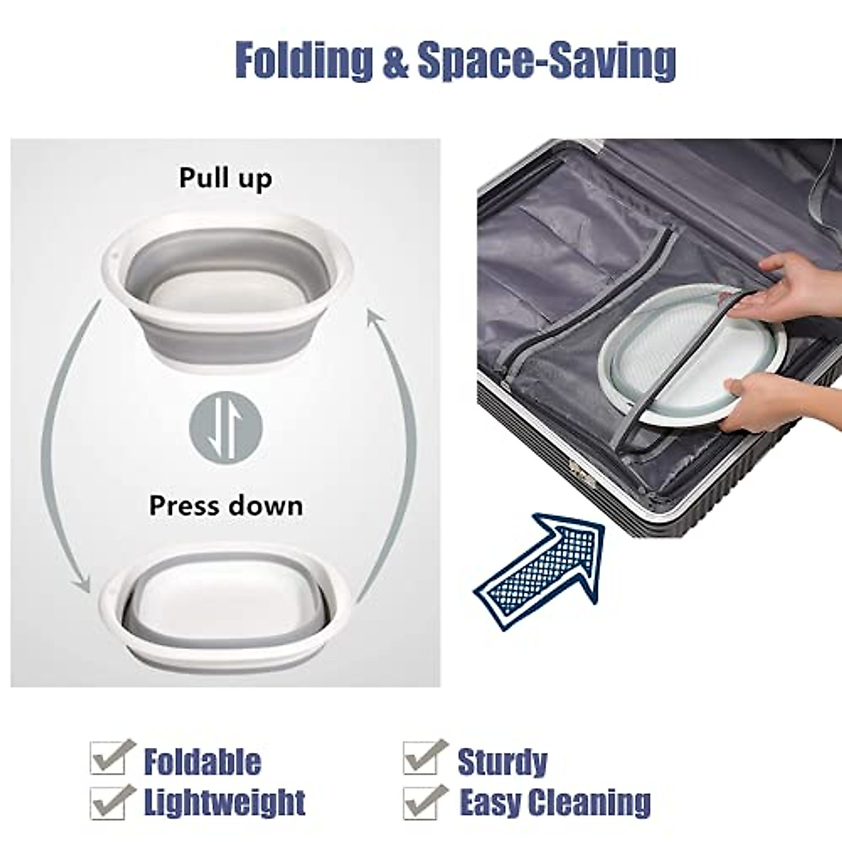 Foldable Hedgehog Bathtub Collapsible Small Pets Bath Tub Set, Lightweight Outdoor Hedgehog Washtub Bath for Small Animal, Hedgehog, Hamster, Guinea Pig, Bearded Dragon, Fancy Rat, Squirrel