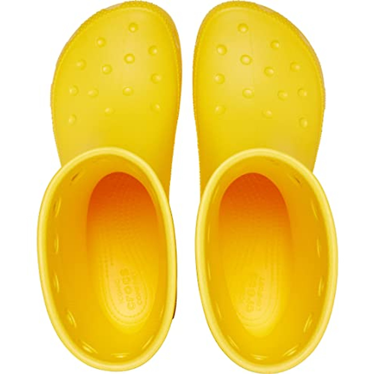 Crocs Unisex Classic Rain Boots, Sunflower, Numeric_7 US Men