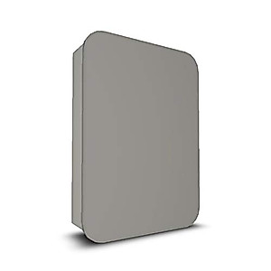 Ketcham 105RSWT-LH - Surface Mounted Round Corner Series Medicine Cabinet Left Hand Hinge, 16" x 22"