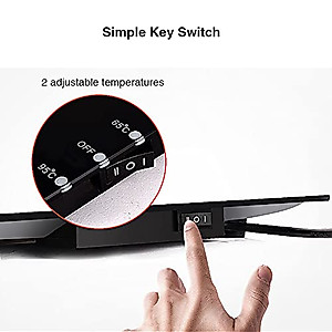 Food and Plate Warming Tray, Warming Tray Hot Plate Chafing Dish Electric Food Warmer for Buffet Party Kitchen Serving Dining Room Restaurant with 2 Adjustable Temperature Control