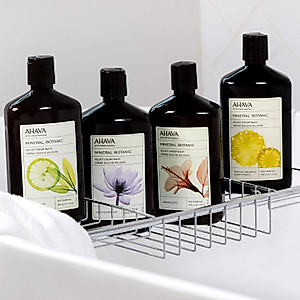 AHAVA Mineral Botanic Velvet Cream Body Wash, Hibiscus & Fig - Washes Away Dirt and Impurities, Relaxes, Enriched with Exfoliating Hibiscus with Malic & Citric Acid, Fig & Exclusive Osmoter, 17 Fl.Oz