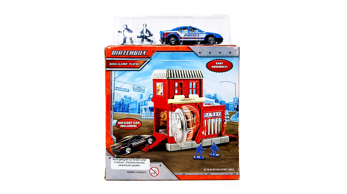 Matchbox Bank Alarm Playset with Die-Cast Car | Kids' Adventure Toy