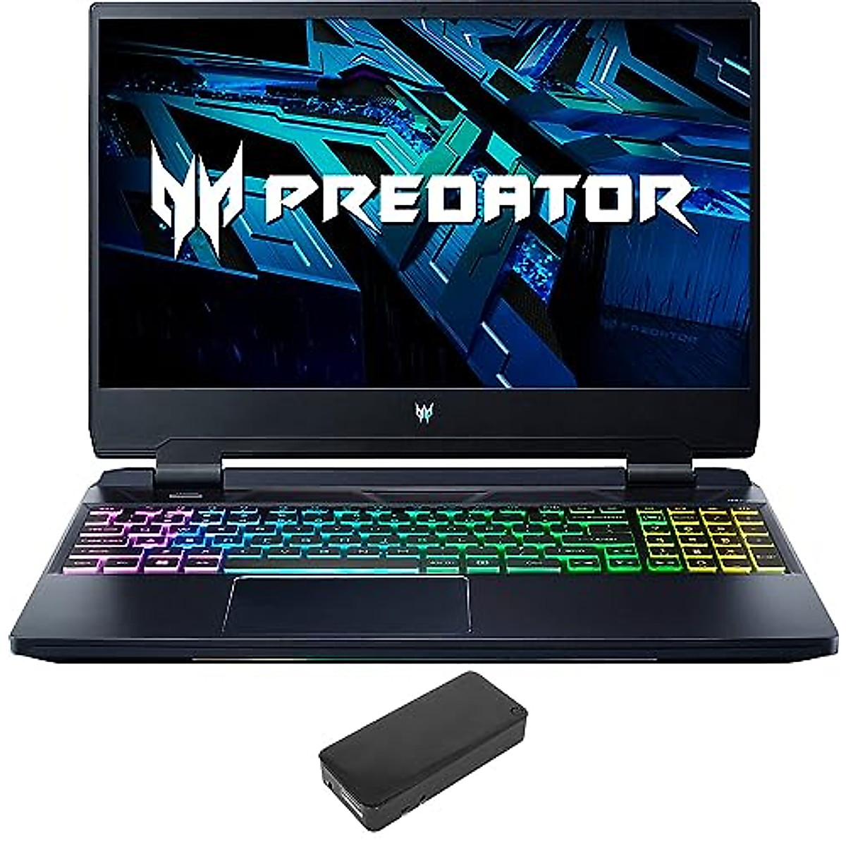 acer Predator Helios 300 Gaming & Entertainment Laptop (Intel i7-12700H 14-Core, 64GB DDR5 4800MHz RAM, 2x8TB PCIe SSD (16TB), GeForce RTX 3060, 15.6" 165 Hz Win 11 Pro) with DV4K Dock