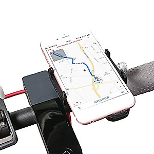 GUB Bicycle & Motorcycle Phone Mount, Aluminum Alloy Universal Bike Handlebar Phone Mount Holder Adjustable Compatible with iPhone X XR Xs 7s 8 Plus,Compatible with SamsungS9/S8/Note5/4 (Black)