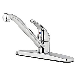 Homepointe 67210-2301 Rounded Kitchen Faucet, Single Lever, Chrome - Quantity 3