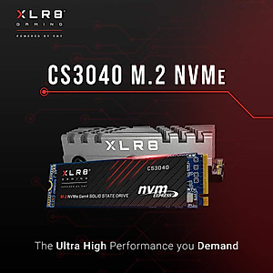 PNY XLR8 CS3040 4TB M.2 NVMe Gen4 x4 Internal Solid State Drive (SSD) with Heatsink - M280CS3040HS-4TB-RB