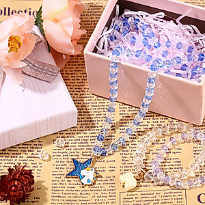 680 Pieces Clear Crystal Glass Beads Bulk Transparent Rondelle Bicone Glass Stone Beads for Jewelry Making, Craft, DIY Bracelet, Necklace, Dolls, Suncatcher