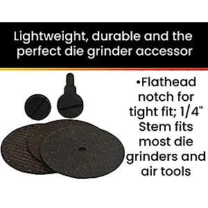 Hot Max 26182 Mandrel and Cut Off Wheel Kit, 1/4-Inch Arbors