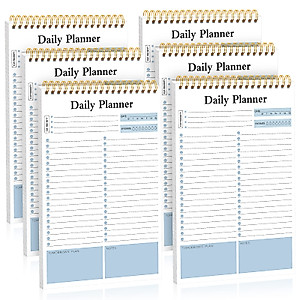 Hotop 6 Pack To Do List Notepad Daily Planner Notepad to Do Notebook Daily To Do List Notebook Daily To Do Notepads for Adults and Kids Classroom Office, 30 Sheets/ Pack (Mixed Colors, Fresh Style)