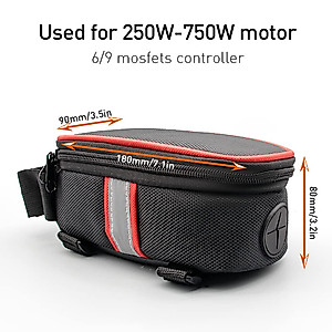 HUDAMZKY Ebike Controller Bag, Controller Bag Case Kit for E-Bike Electric Bicycles Mountain Bikes Electric Motor Kit (Large size)