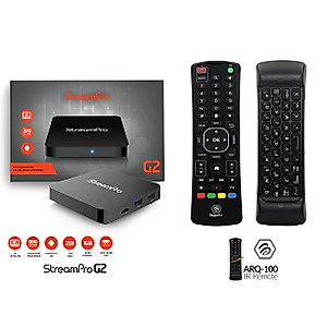 buzz tv 2021 StreamPro G2 | Android TV 4K | 2GB RAM |16GB Internal Memory with Bonus ARQ-100 Wireless Air Mouse Keyboard Remote