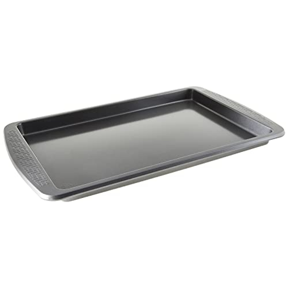 Chicago Metallic Everyday Non-Stick Medium Baking Cookie Sheet. Perfect for making cookies, one-pan meals, roasted vegetables, and more Gray