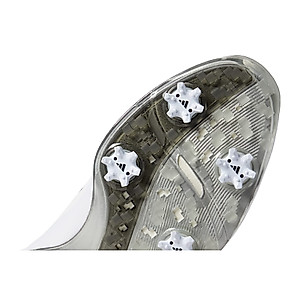 adidas ZG23 Lightstrike Golf Shoes Footwear White/Dark Silver Metallic/Silver Metallic 8.5 E - Wide