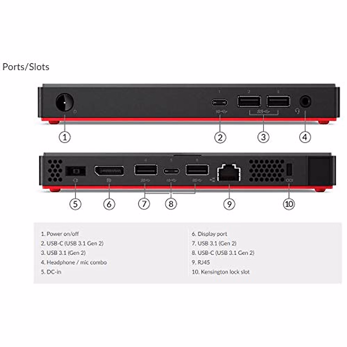 Lenovo ThinkCentre M90n, i5-8265U, UHD Graphics 620, 8GB, 512GB SSD, Win 10 Pro