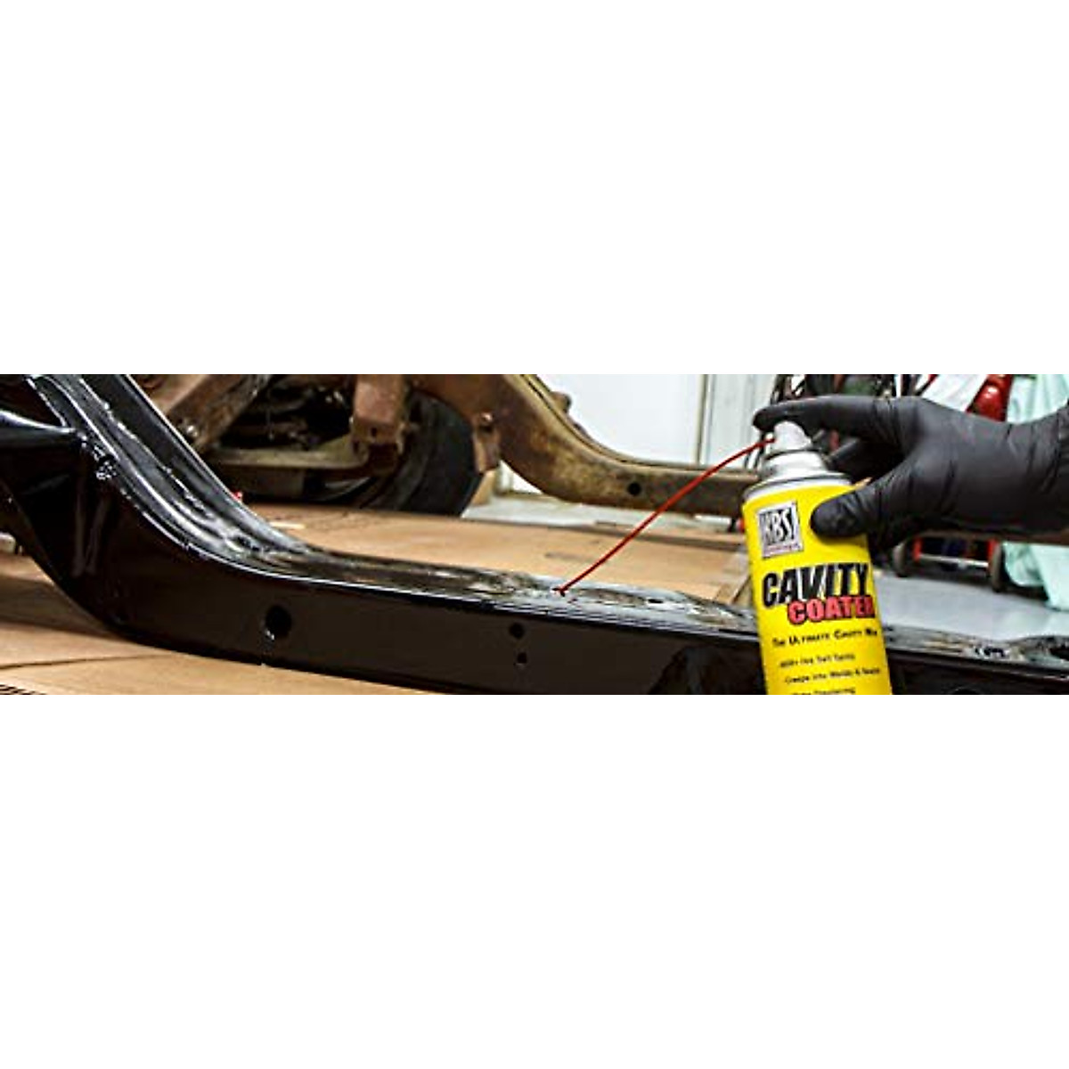 KBS Coatings 75101 Cavity Coater and Wand, 16 fl oz., Yellow