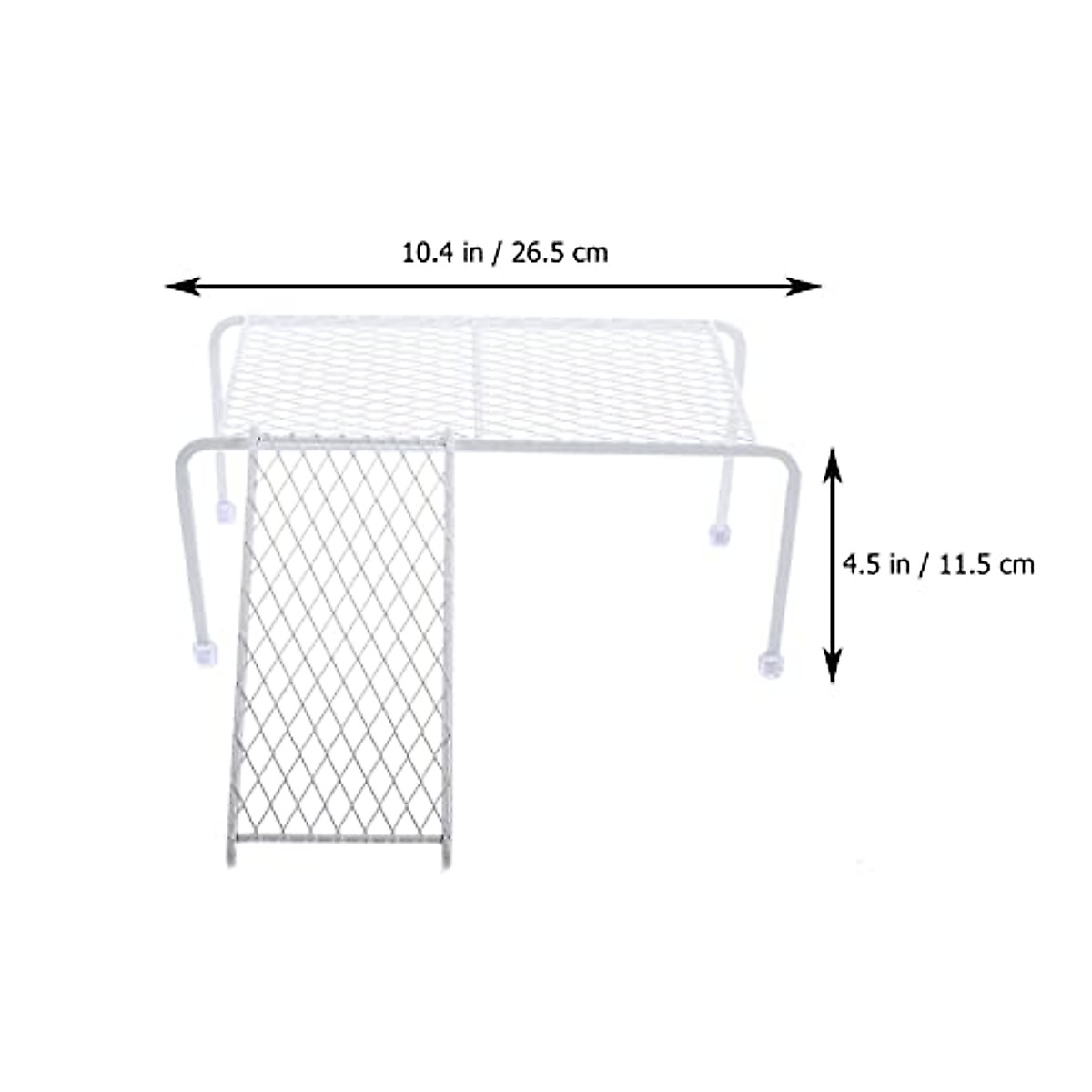 PATKAW Hamster Cage Platform Stainless Steel Rutin Chicken Rack Wire Chicken Coop Platform with Climbing Ladder for Mouses Rat Gerbil Dwarf Hamster