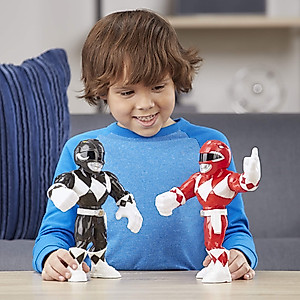 Power Rangers Playskool Heroes Mega Mighties Power Rangers 3-Pack - Red, Blue and Black Ranger 10-Inch Action Figures, Kids Ages 3 and Up (Amazon Exclusive)