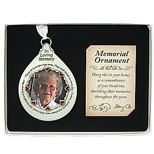 Cathedral Art Memorial Photo Frame Ornament - In Loving Memory, Memorial Christmas Ornaments, 1 1/2-Inch Photo, by Abbey & CA Gift