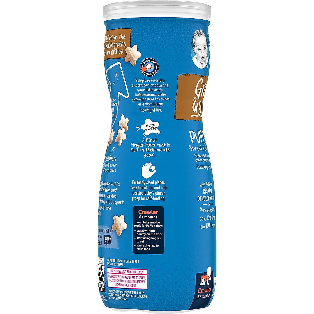 Gerber Graduates Puffs Sweet Potato 1.48 Ounce (Pack of 1)