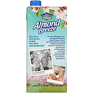 Almond Breeze Dairy Free Almondmilk Blend, Almond Coconut, Unsweetened Vanilla, 32 Ounce (Pack of 12)