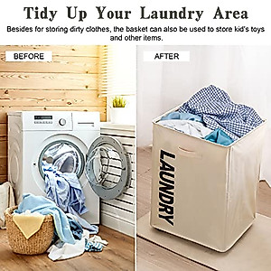 ARyee 22" Pro Rolling Laundry Basket, Large Laundry Hamper with Wheels, Foldable Dirty Clothes Hamper Mesh Cover Laundry Storage Cart with Handle, for Bedroom Bathroom Dorm Room (white)